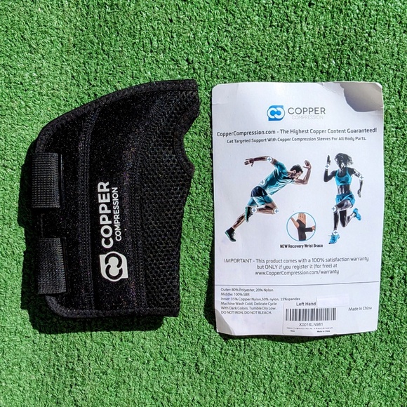 Copper Compression | Accessories | Left Hand Wrist Support Brace Splint ...